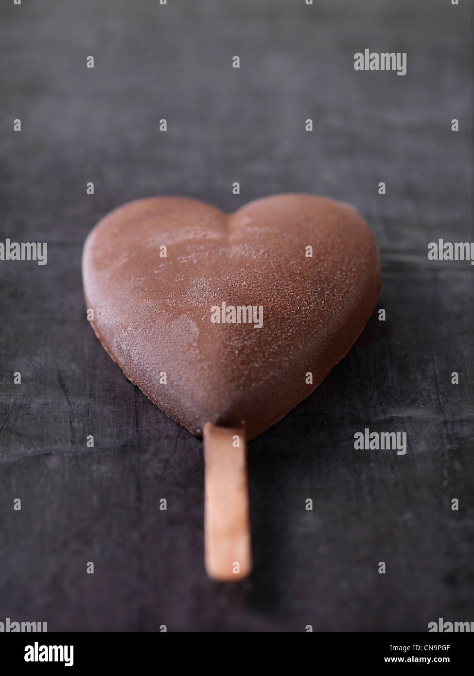 Heart-shaped ice cream bar Stock Photo - Alamy