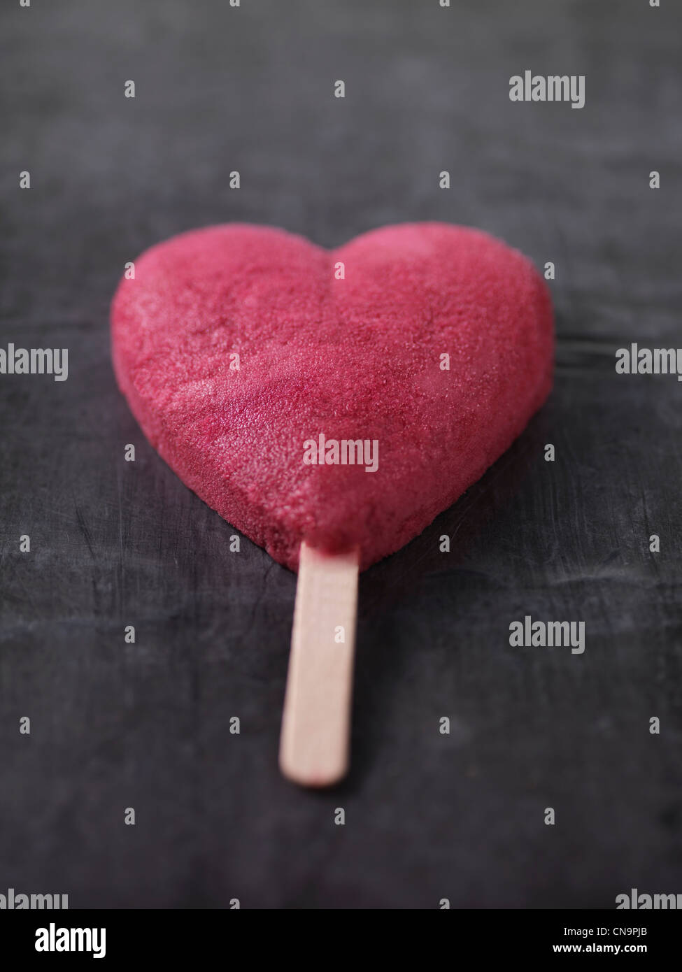 Heart-shaped ice cream bar Stock Photo - Alamy