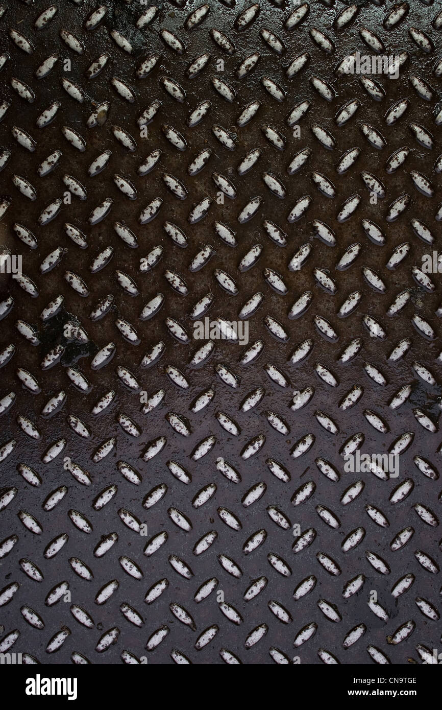 Closeup of real diamond plate material - this is a photo not an ...