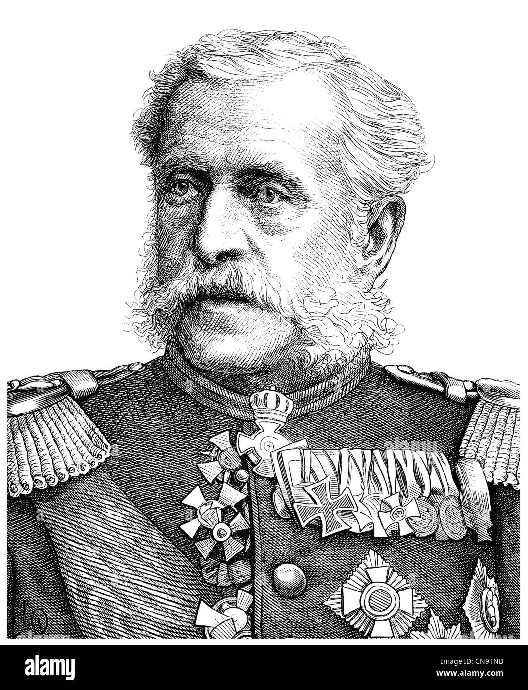 Historical drawing, Bernhard Rudolf Konrad von Langenbeck, 1810 - 1887 ...