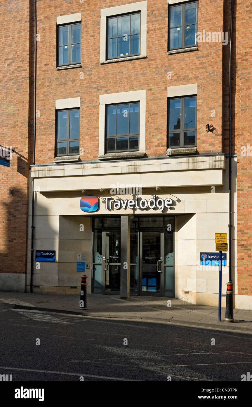 Entrance to Travelodge Hotel exterior Micklegate York North Yorkshire ...