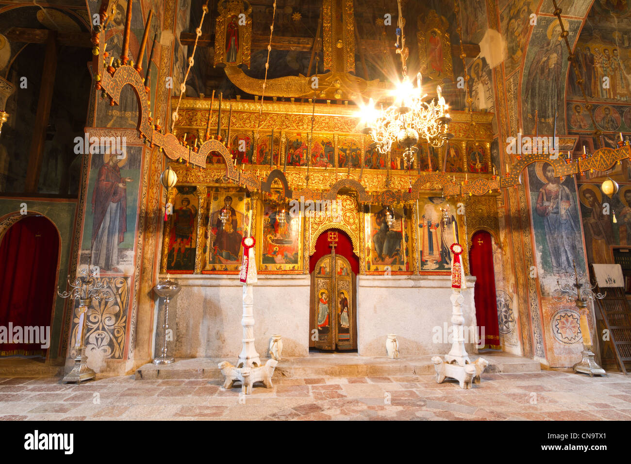 Montenegro, Piva Valley, the church of the monastery of Piva (Pivski ...