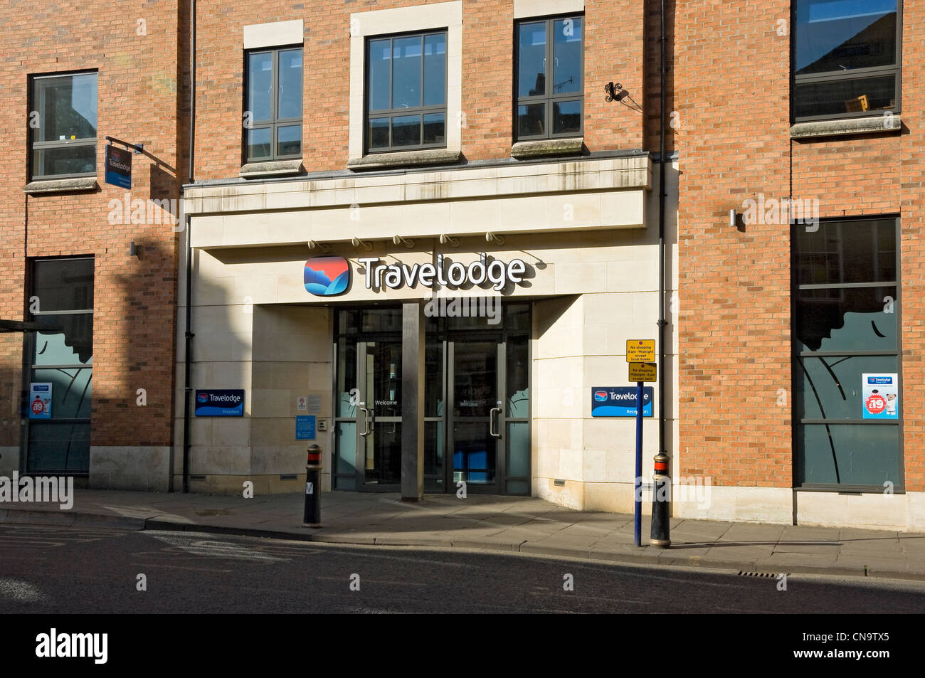 Entrance to Travelodge Hotel exterior Micklegate York North Yorkshire ...