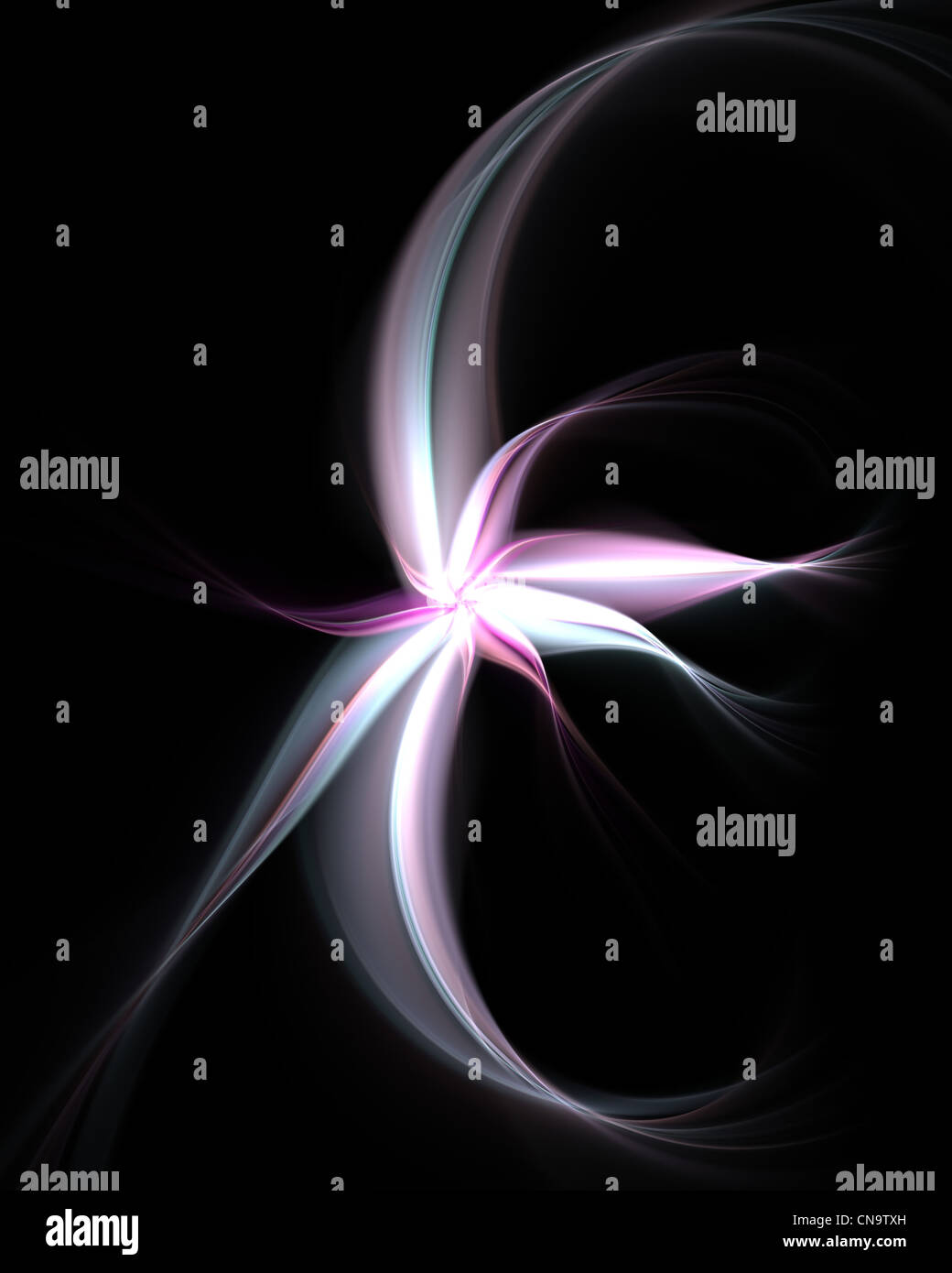 A bright spark or flare illustration isolated over a black background ...