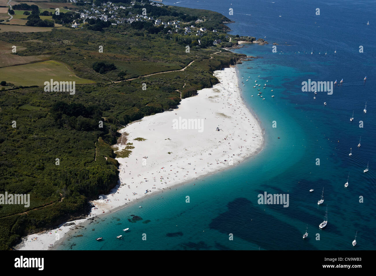 France, Morbihan, Groix island, Les Grands Sables Stock Photo - Alamy
