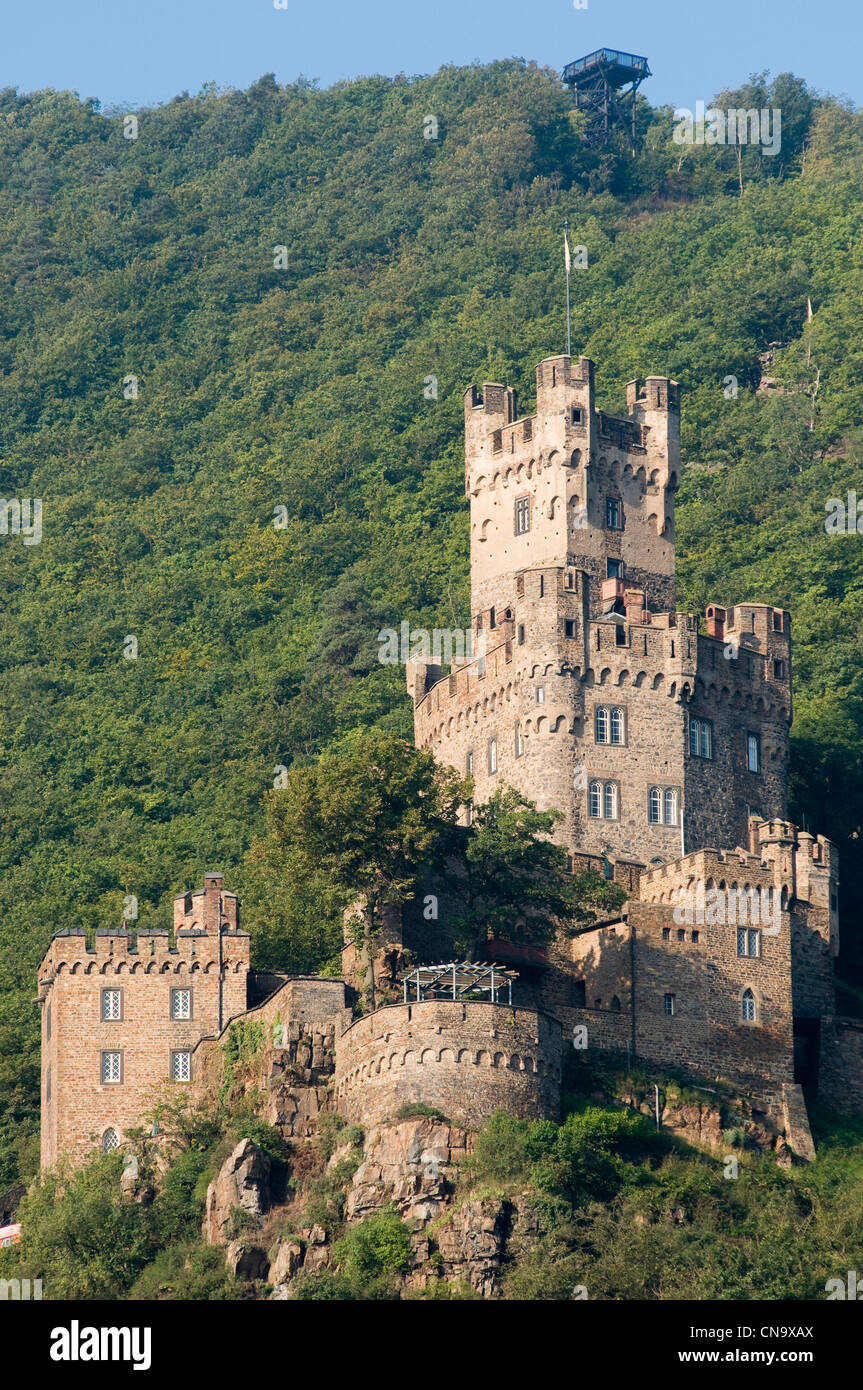 Germany, Rhineland Palatinate, Niederheimbach, castle of Sooneck, the ...