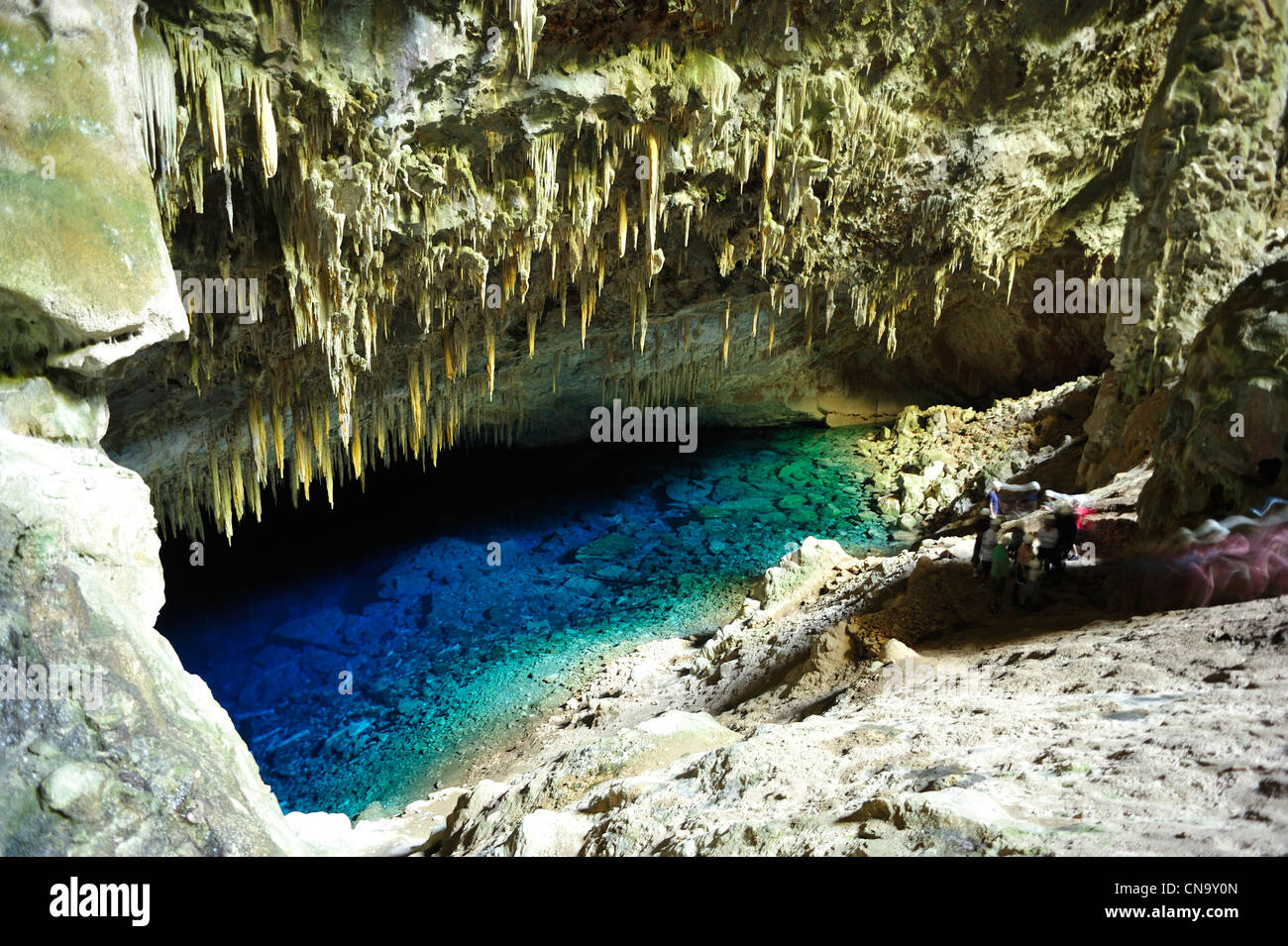 Brazil, Mato Grosso do Sul State, Bonito, Gruta do Lago Azul, open-air ...