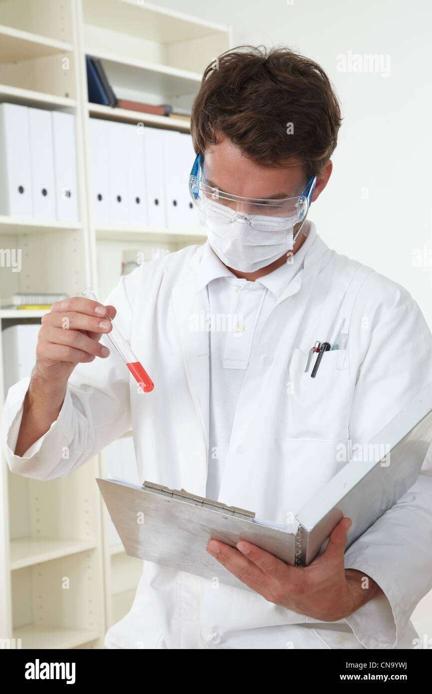doctor in chemical lab Stock Photo - Alamy