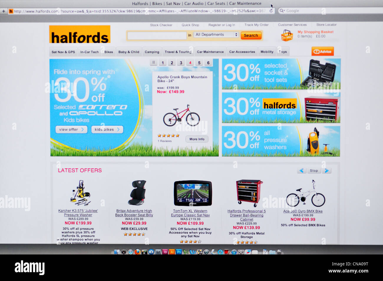 The halfords website hi-res stock photography and images - Alamy