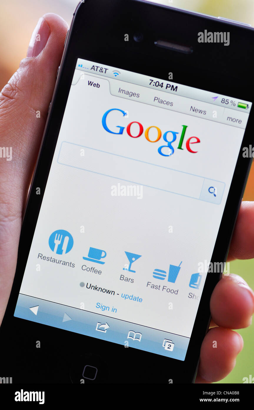 iPhone - Google Stock Photo - Alamy