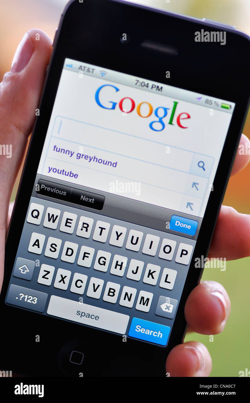 iPhone - Google Stock Photo - Alamy