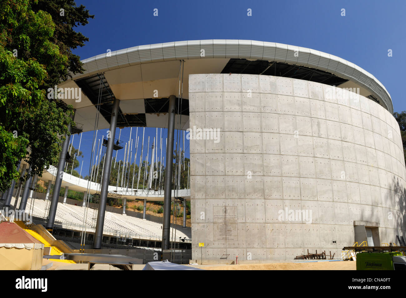Chile, Valparaiso region, Vina del Mar, in the park amphitheater Quinta ...