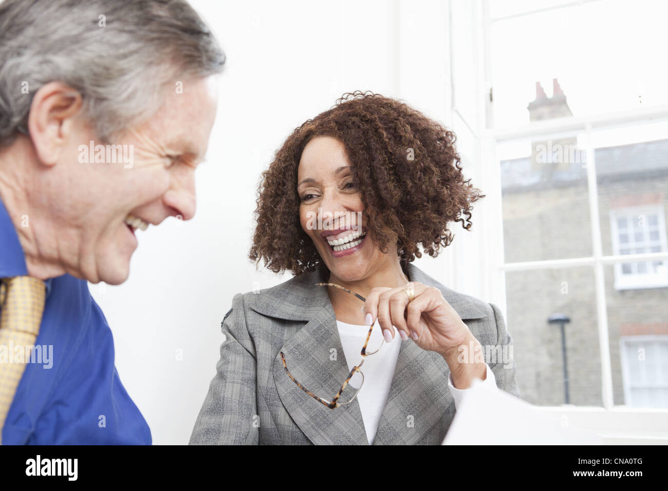 Elderly gentleman working desk hi-res stock photography and images - Alamy