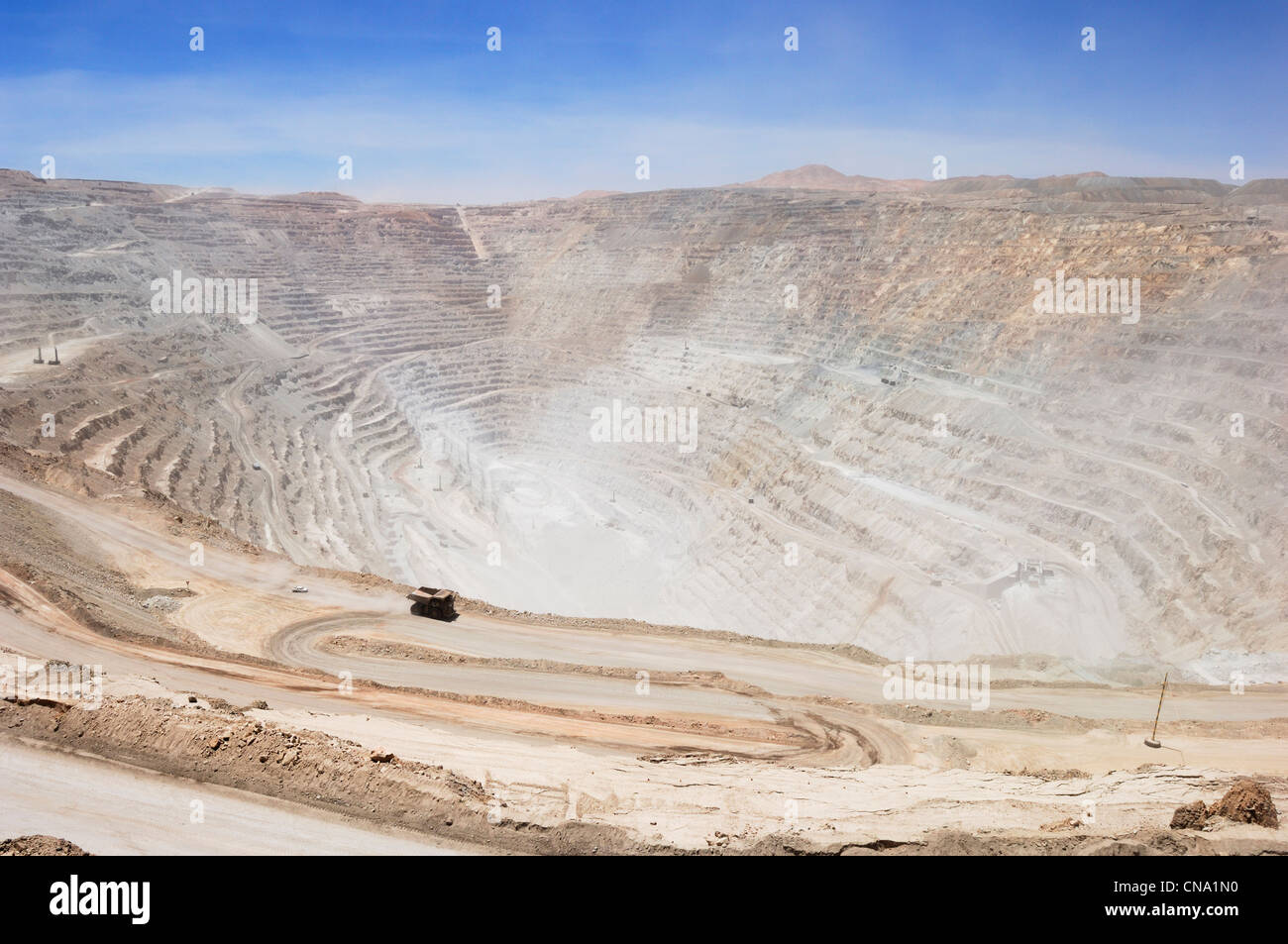 Chile, Antofagasta region, Atacama Desert, Calama, Chuquicamata mine, a ...