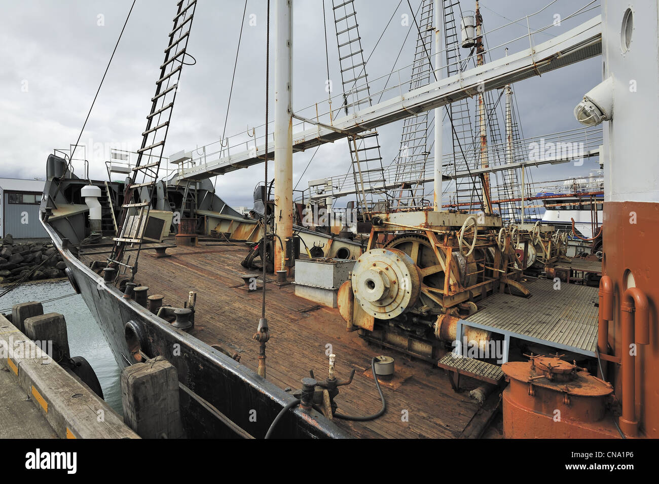 Old Sailing Ship Deck