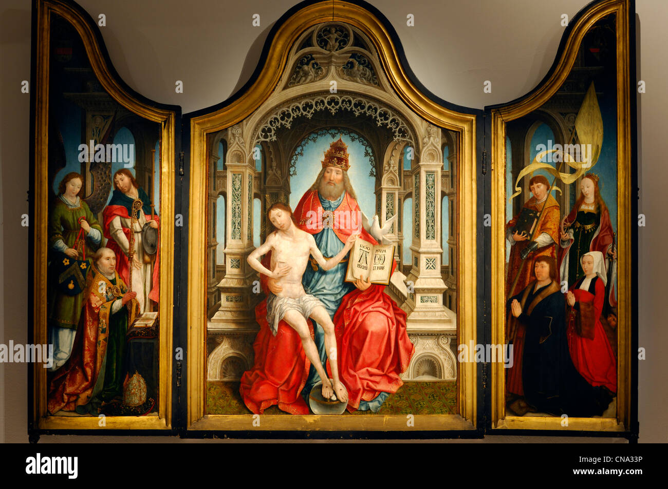 France, Nord, Lille, Fine Arts museum and palace, triptych of the ...