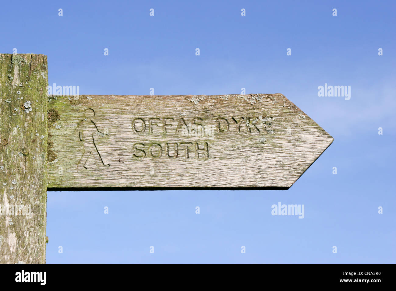 Offas dyke path sign black mountains hi-res stock photography and ...