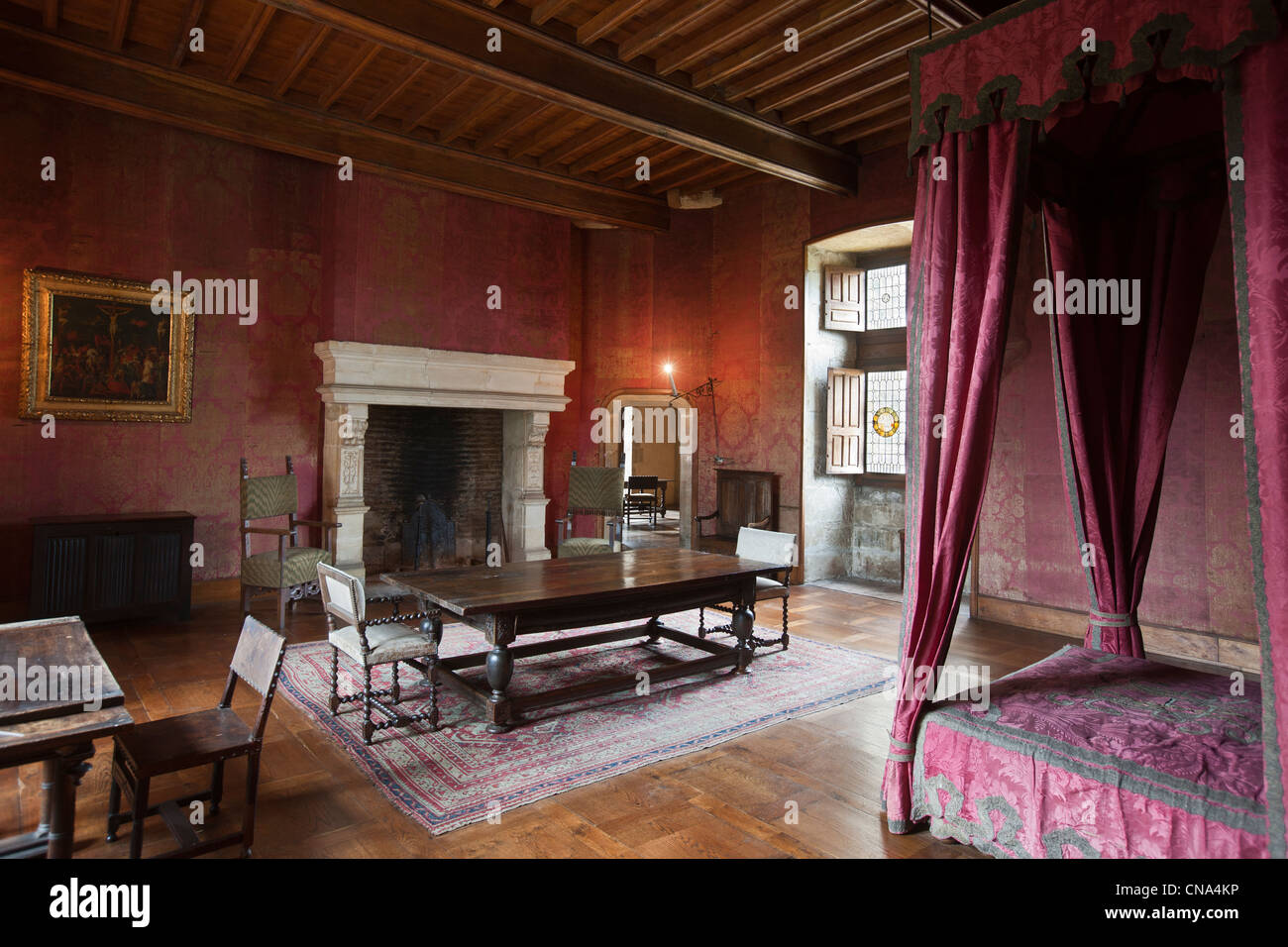 France, Lot, near Saint Cere, Saint Jean Lespinasse, Le Chateau de ...