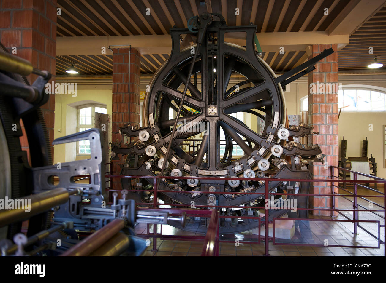 France, Haut Rhin, Mulhouse, Rixheim, Museum of the wallpaper Stock ...