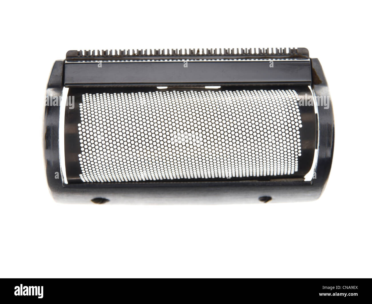 The working part of the electric razor isolated on white Stock Photo ...