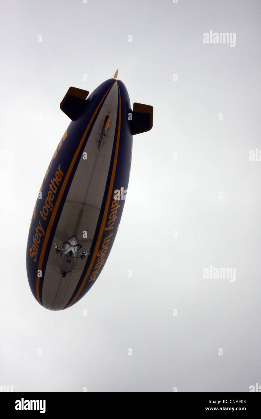 The Goodyear blimp in the sky over London Stock Photo - Alamy