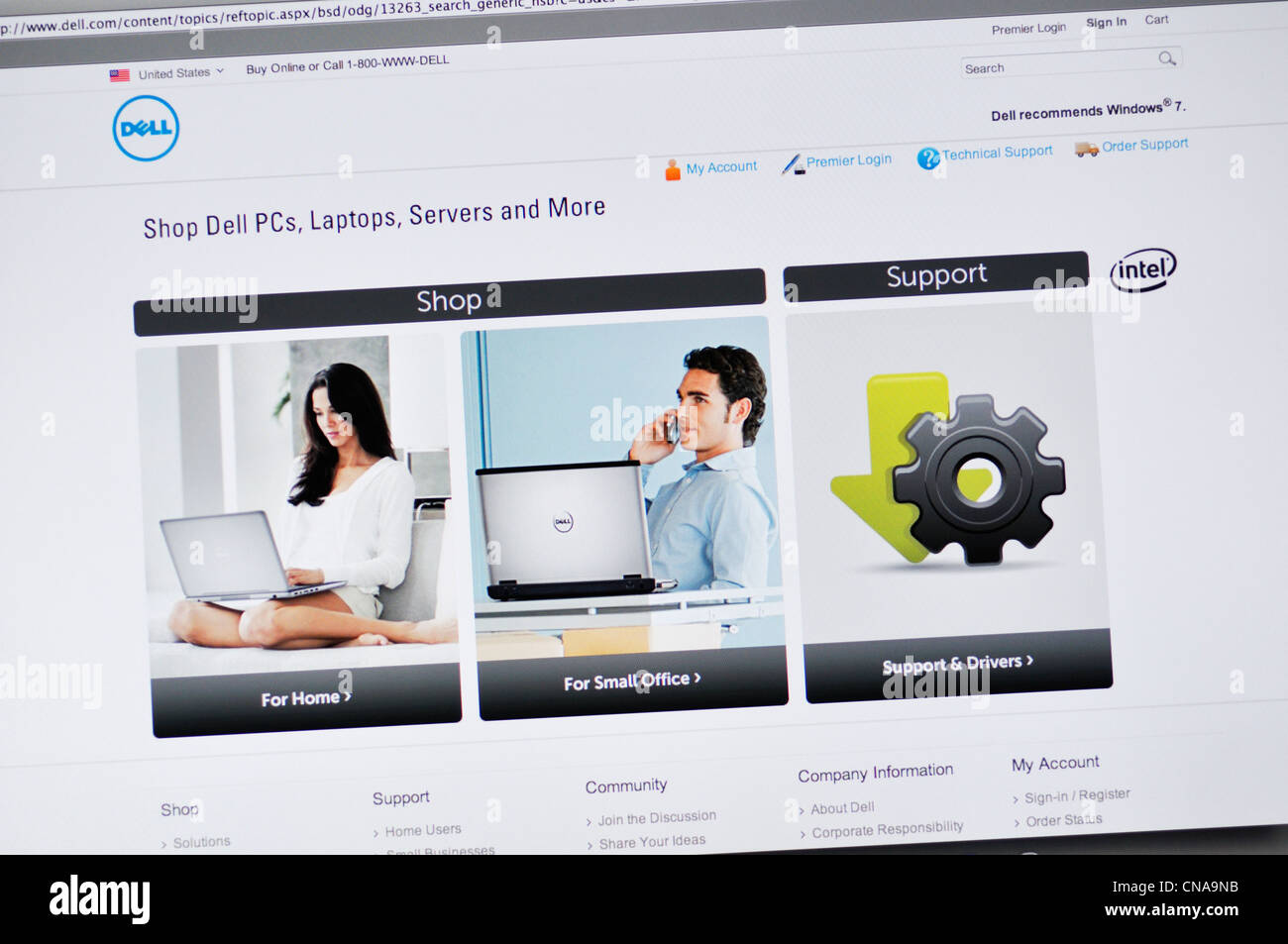 Dell Computer website Stock Photo - Alamy