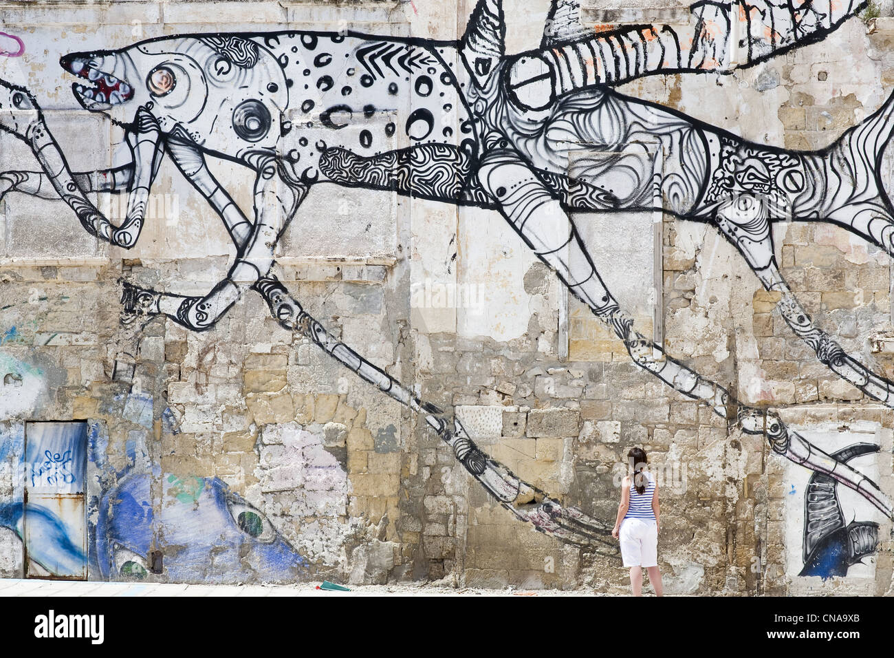 Italy, Puglia, Taranto, street art Stock Photo - Alamy