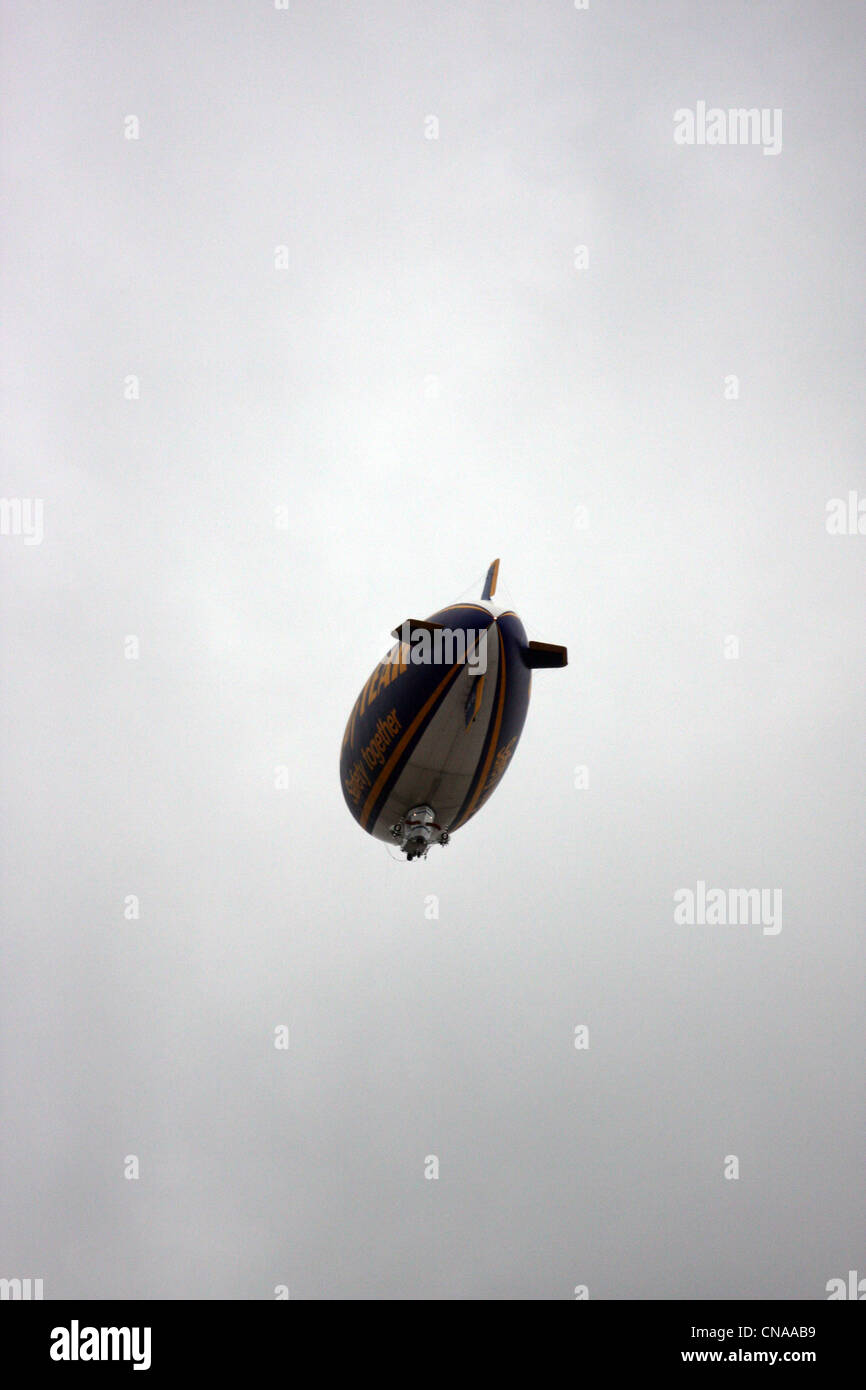 The Goodyear blimp in the sky over London Stock Photo - Alamy