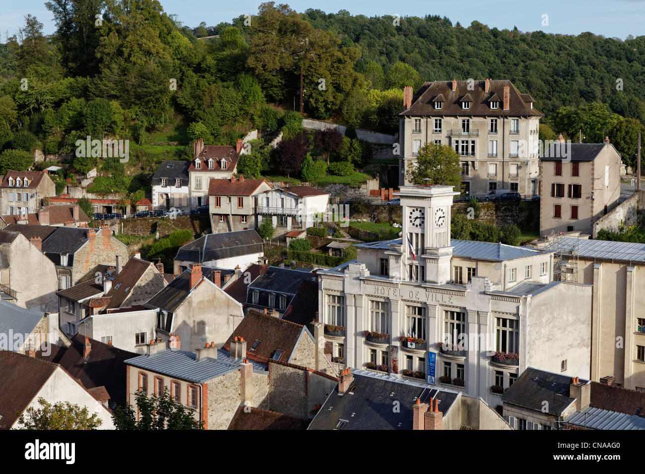 France, Creuse, Aubusson, Town Hall Stock Photo - Alamy