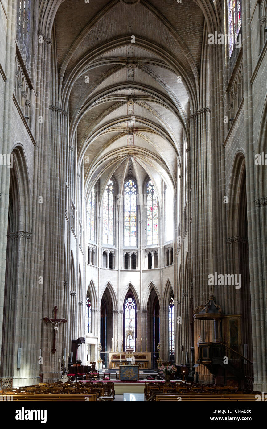 France, Haute Vienne, Limoges, cathedral of Saint Etienne Stock Photo ...