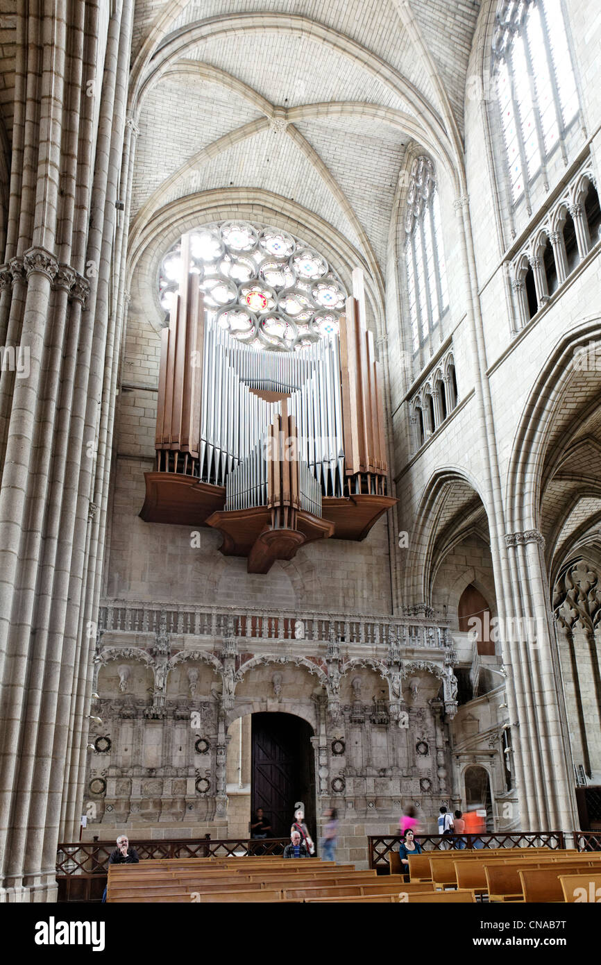 France, Haute Vienne, Limoges, cathedral of Saint Etienne Stock Photo ...