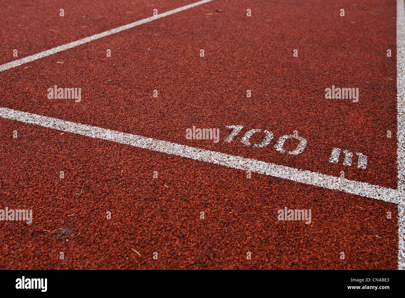 Sport grounds concept - Athletics Track Lane Numbers Stock Photo - Alamy
