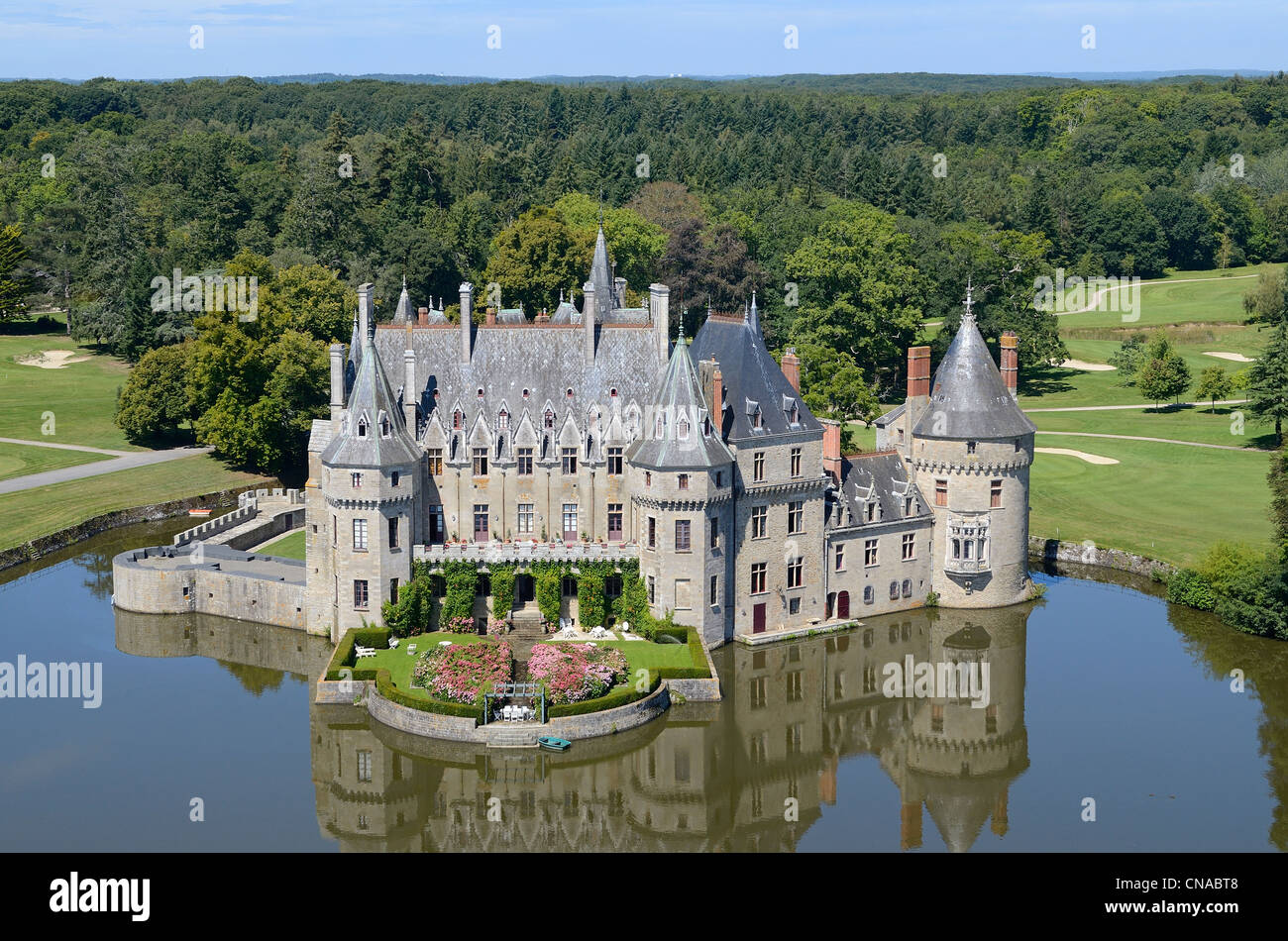 France, Loire Atlantique, Missillac, Brière natural regional park, the ...