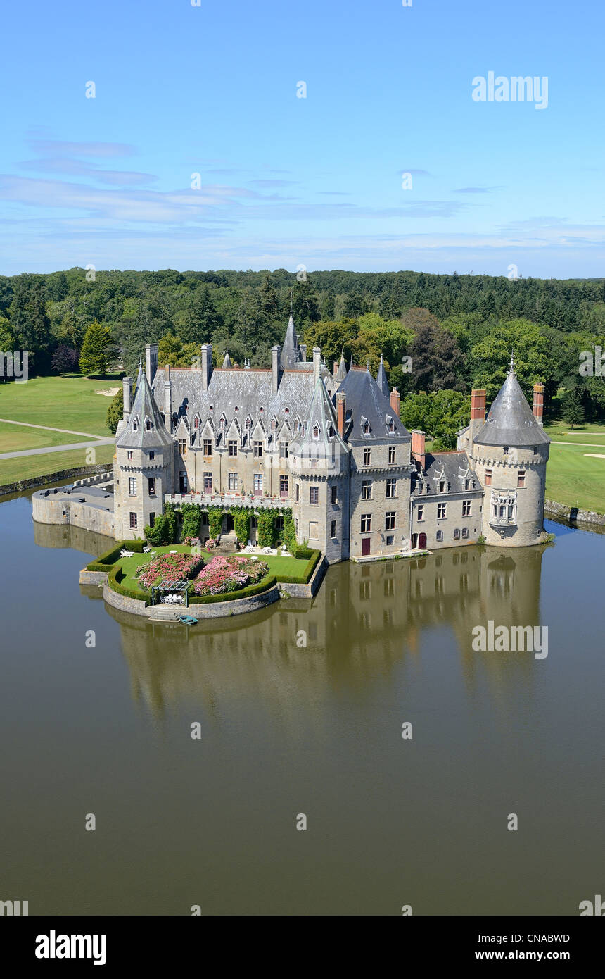France, Loire Atlantique, Missillac, Brière natural regional park, the ...
