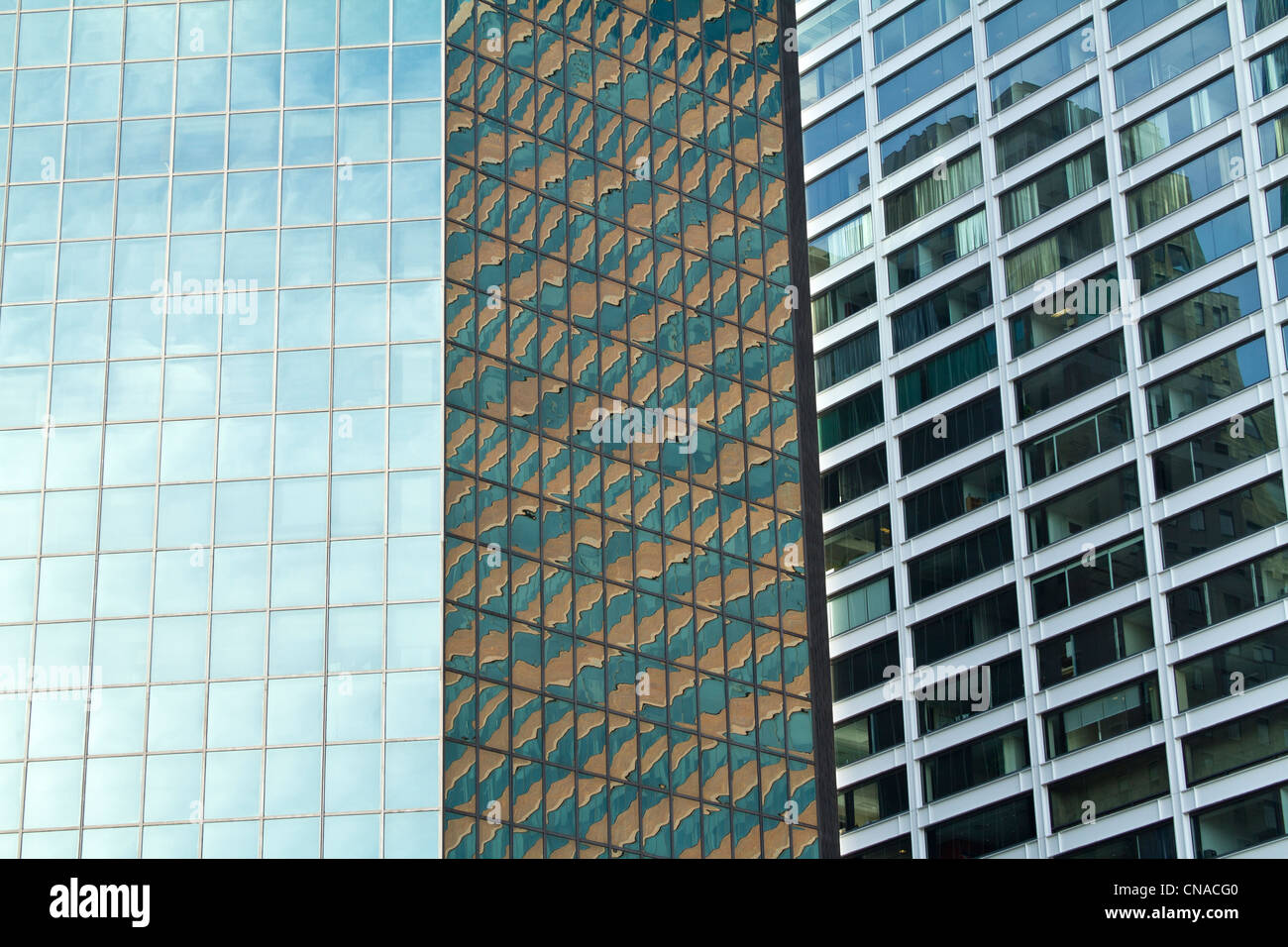 architectual comparison of 3 new york buildings Stock Photo - Alamy