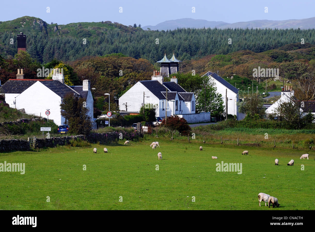 United Kingdom, Scotland, Inner Hebrides, Islay Island, Port Ellen ...