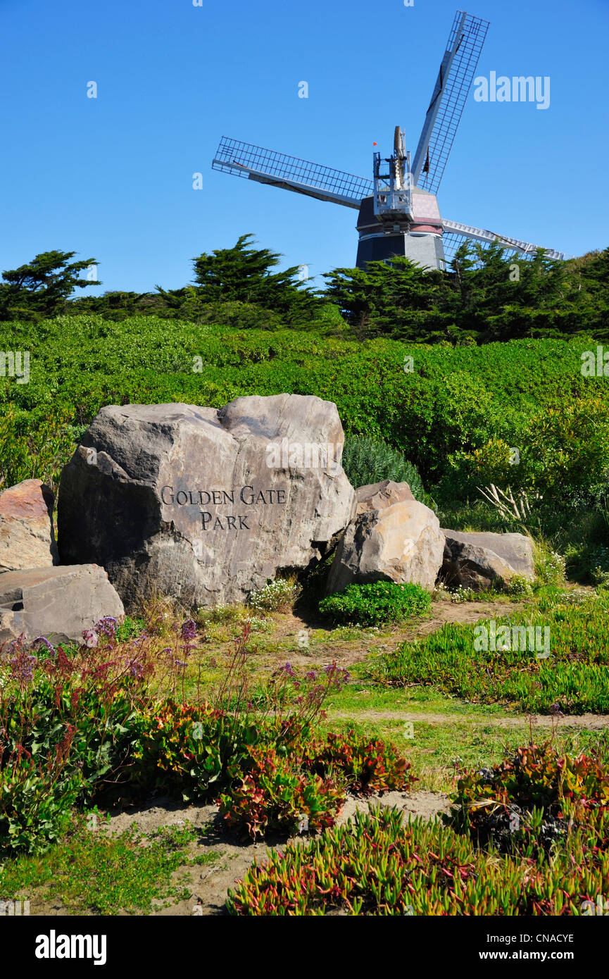 Murphy Windmill at Golden Gate Park, San Francisco CA Stock Photo - Alamy
