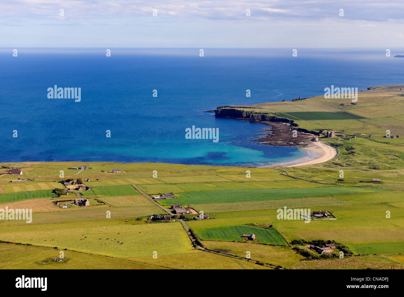 United Kingdom, Scotland, Highland, the east coast of Caithness north ...