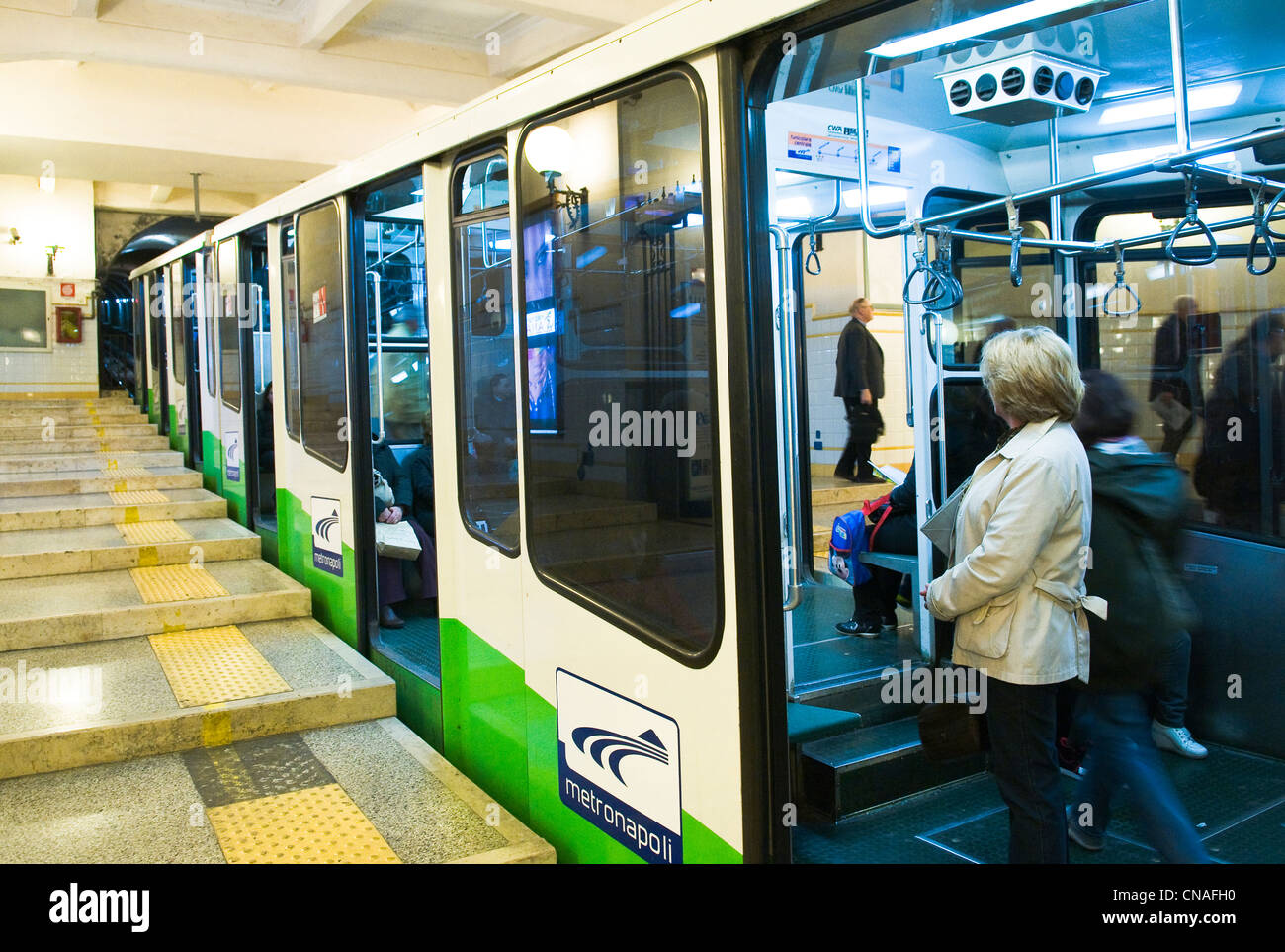 Central funicular naples hi-res stock photography and images - Alamy