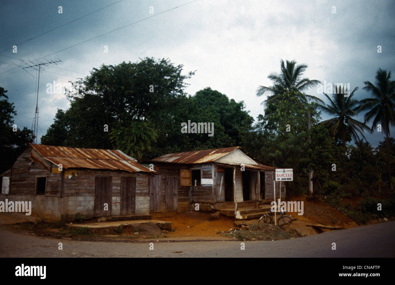 Dominican Republic Shacks In Shanty Town On The Road To Santo Domingo ...