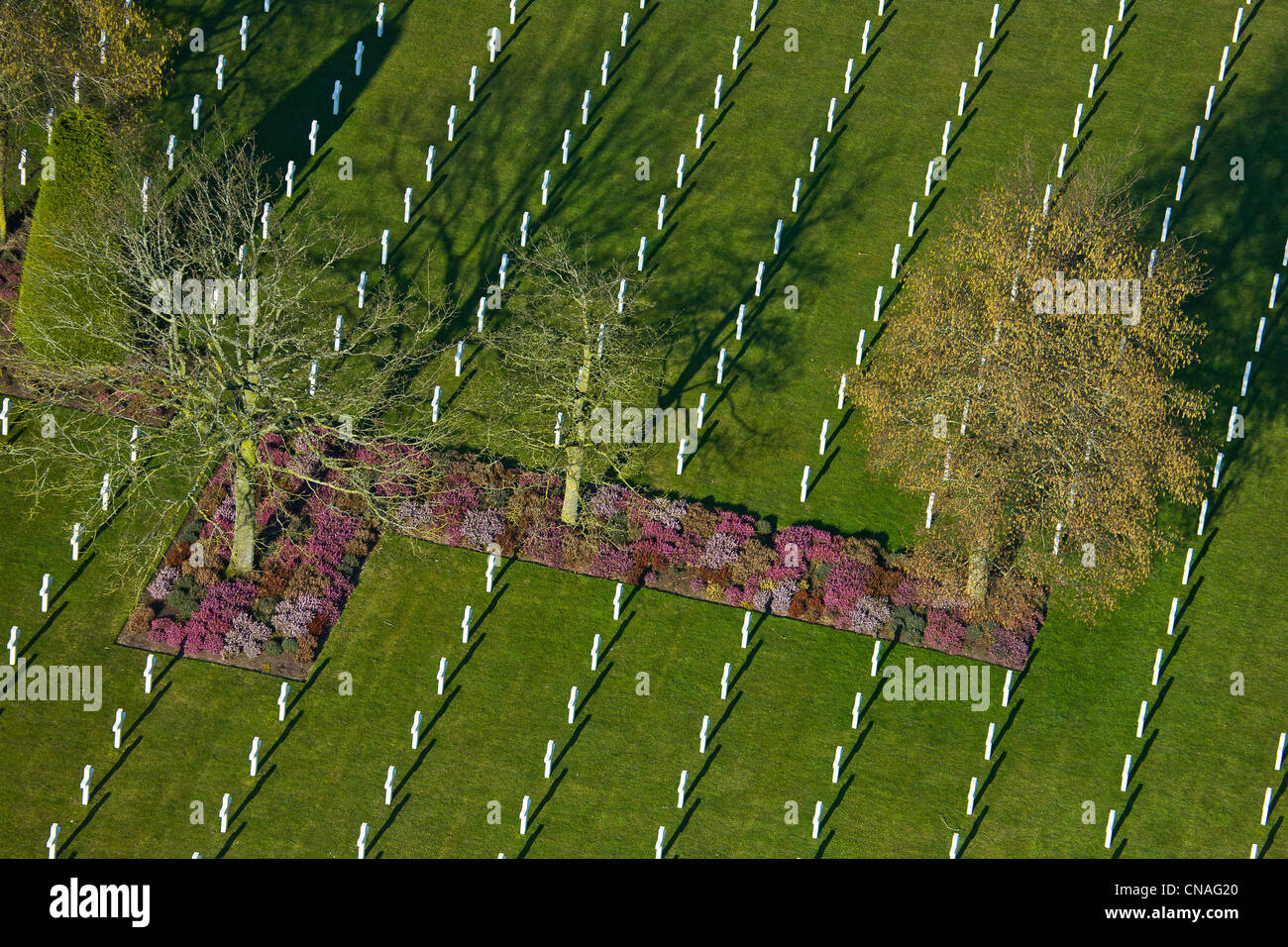 Normandy american cemetery aerial hi-res stock photography and images ...