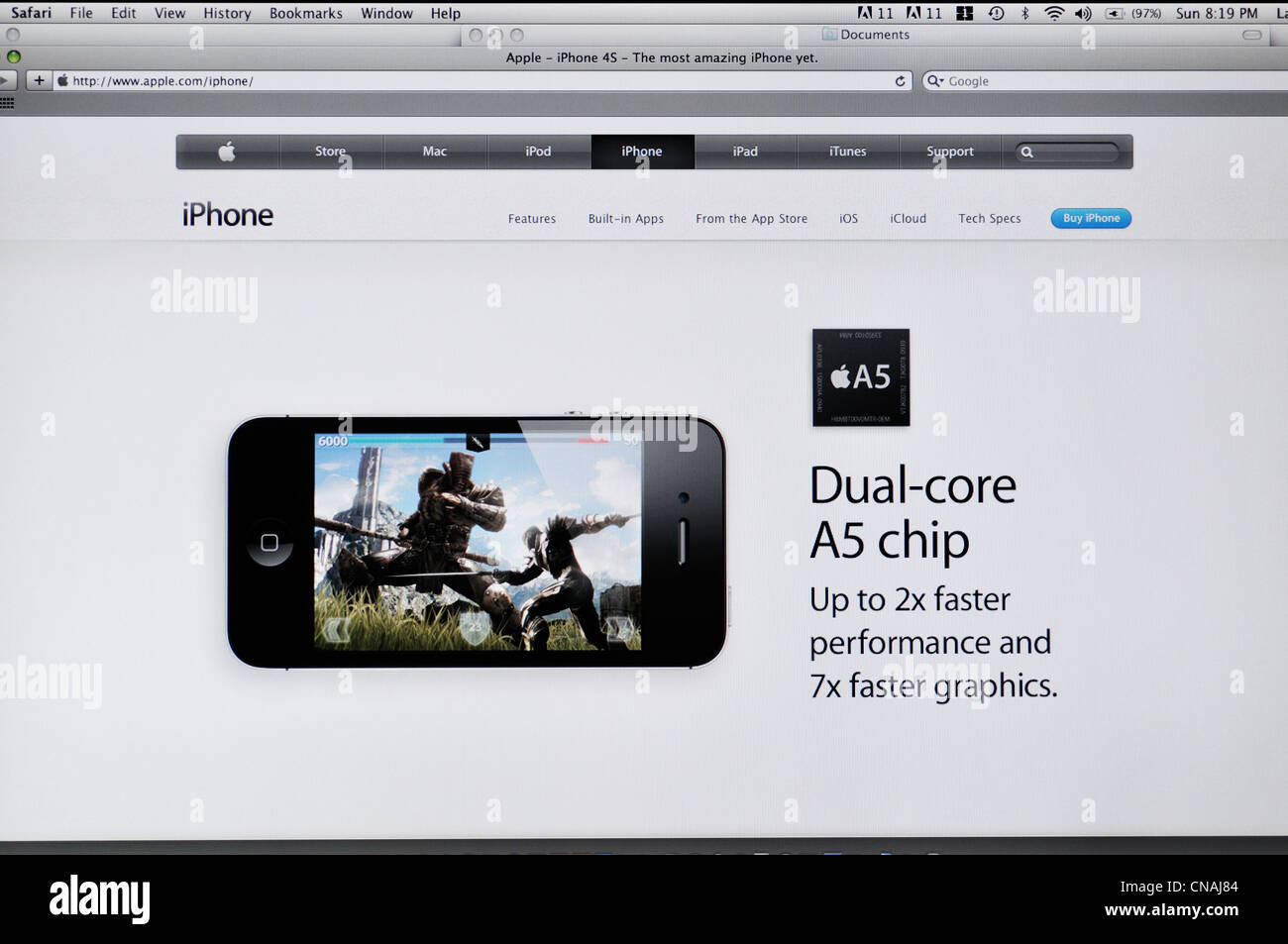 Apple website - iPhone Stock Photo - Alamy