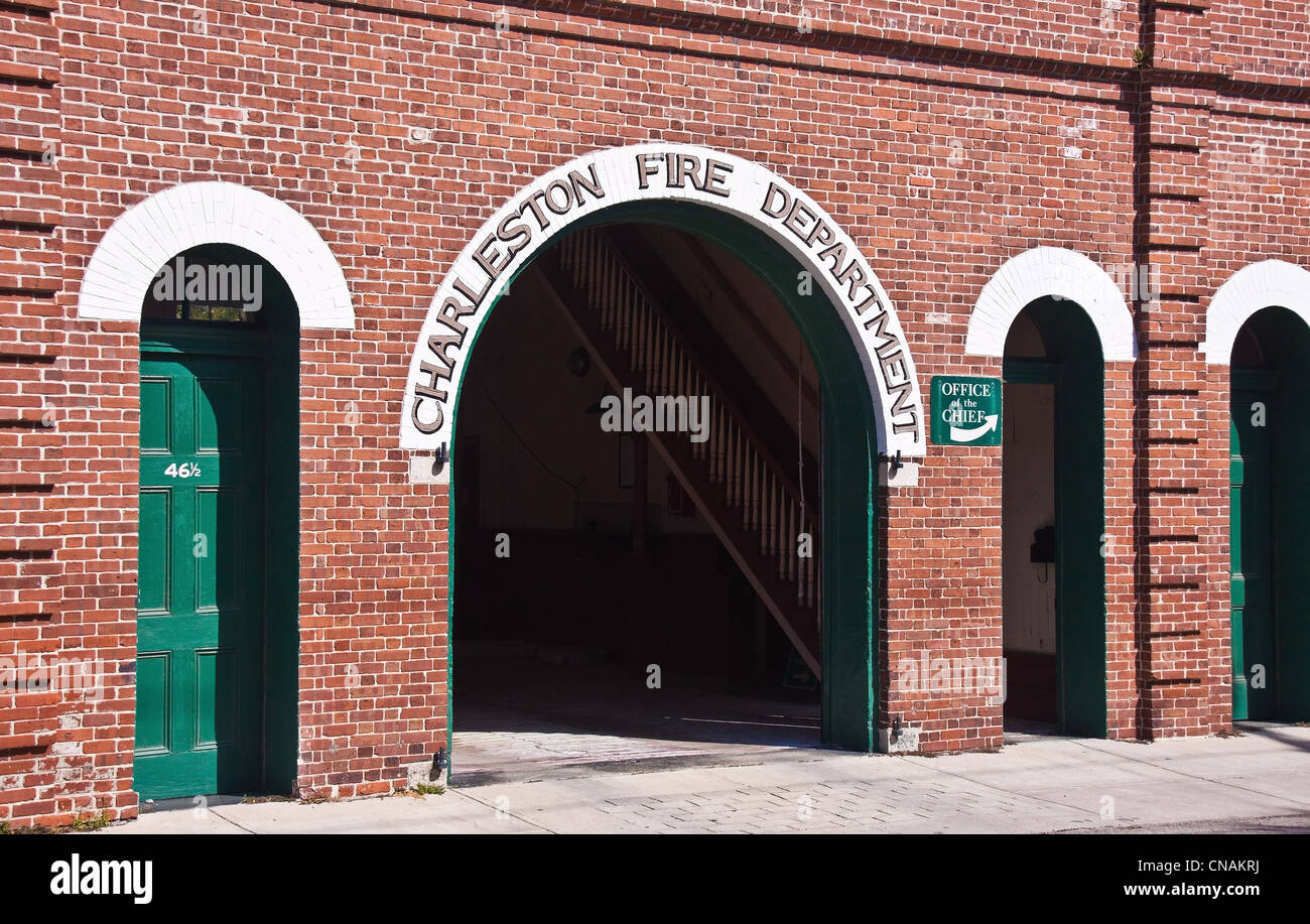 Charleston Fire Department, South Carolina Stock Photo - Alamy