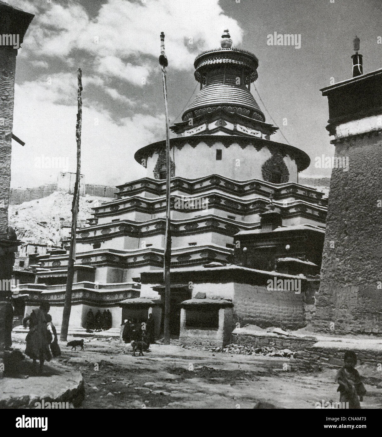 Old photo of Choten shrine, Lhasa, Tibet, 1935 Stock Photo - Alamy