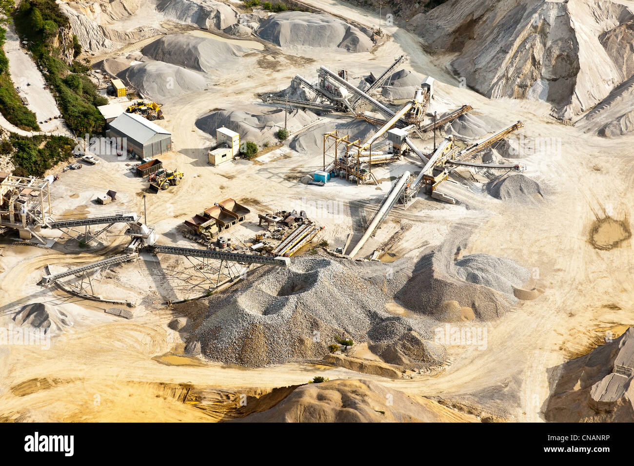 France, Loire-Atlantique, Rouans, quarry (aerial photography Stock ...