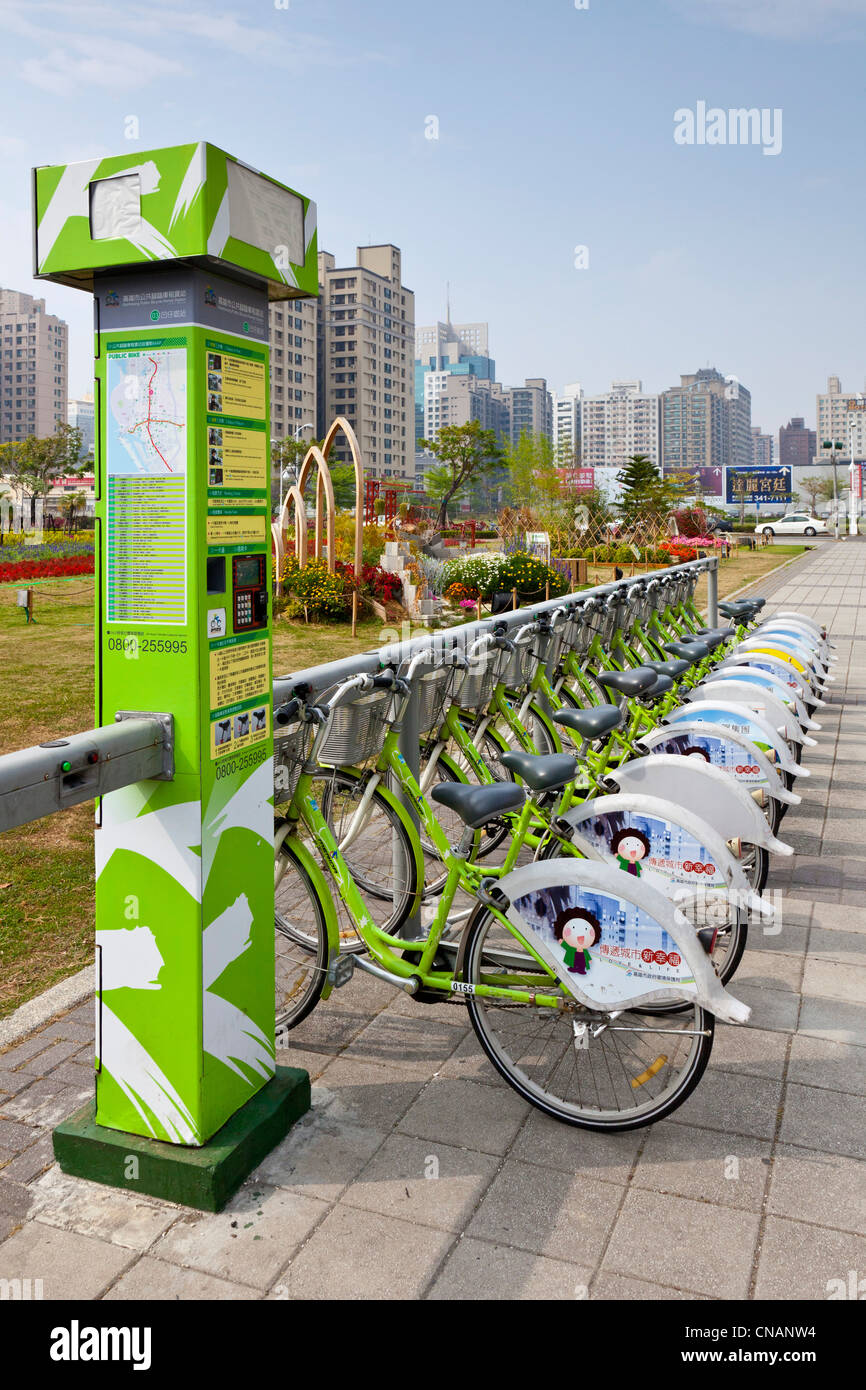 Kaohsiung Public Bicycle Rental Station adjacent to subway or ...