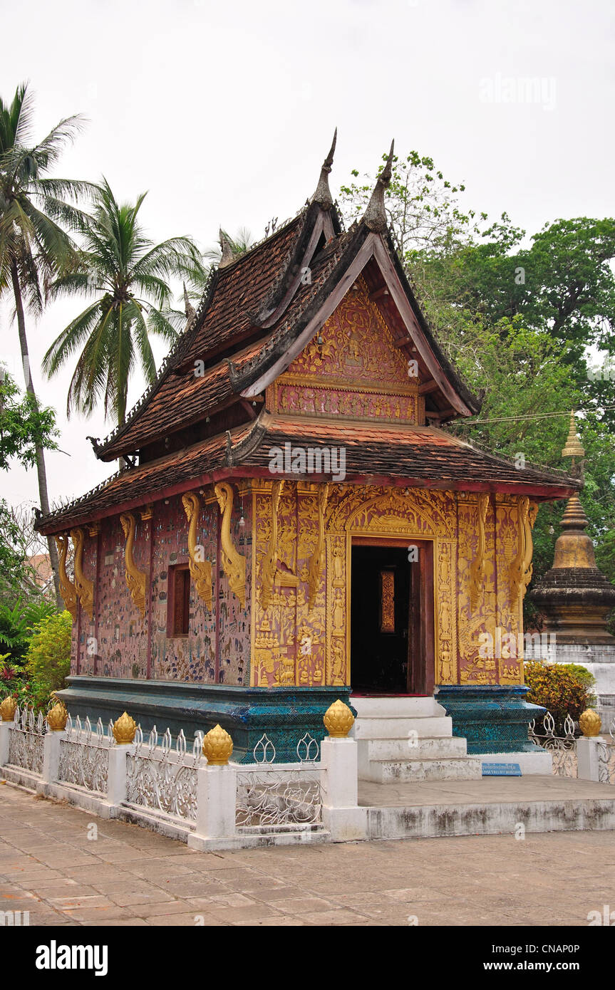 The Red Chapel, Wat Xieng Thong (Temple of the Golden City), Khem Khong ...