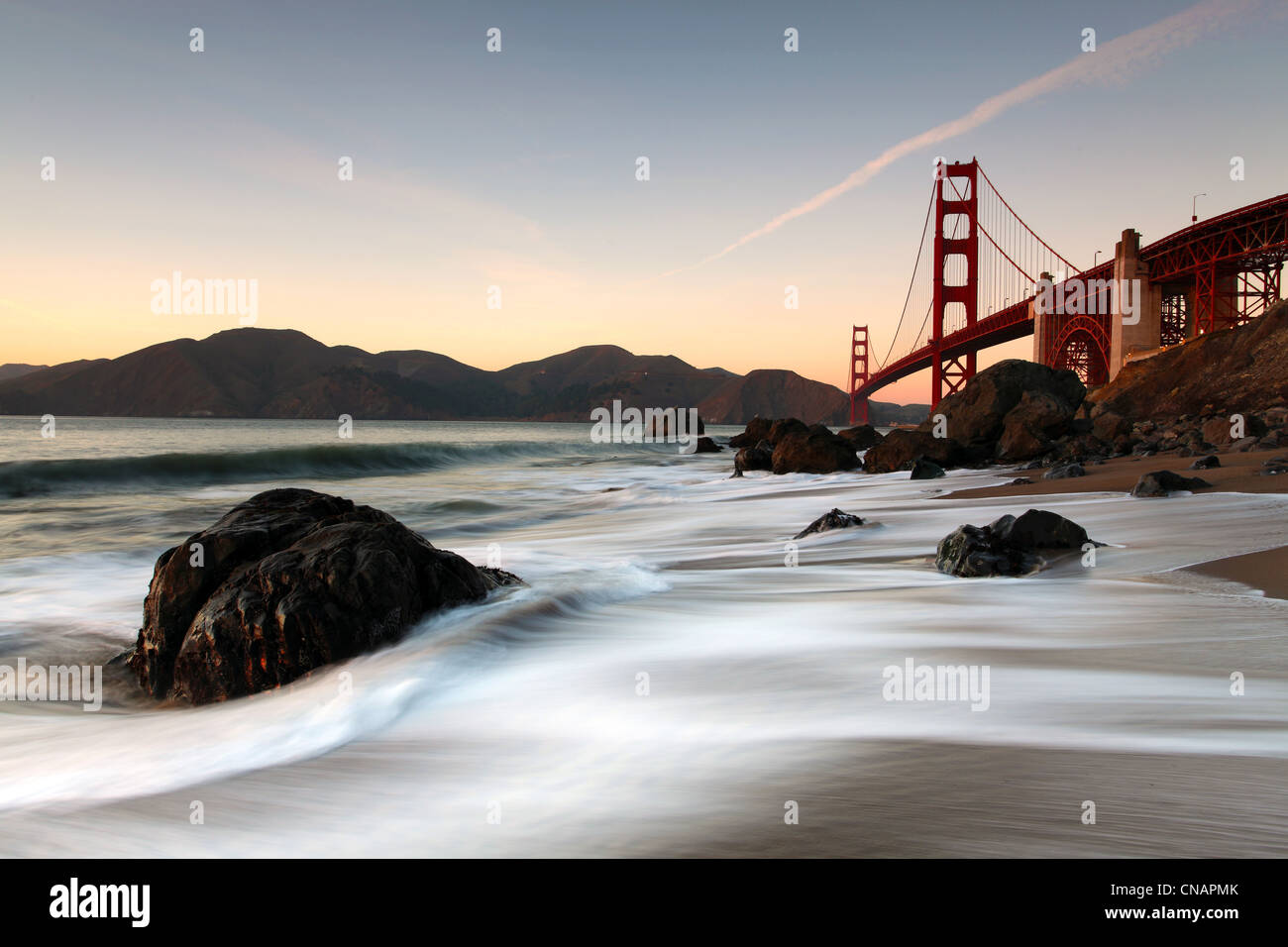 Marshall Beach and Golden Gate Bridge, San Francisco Stock Photo - Alamy