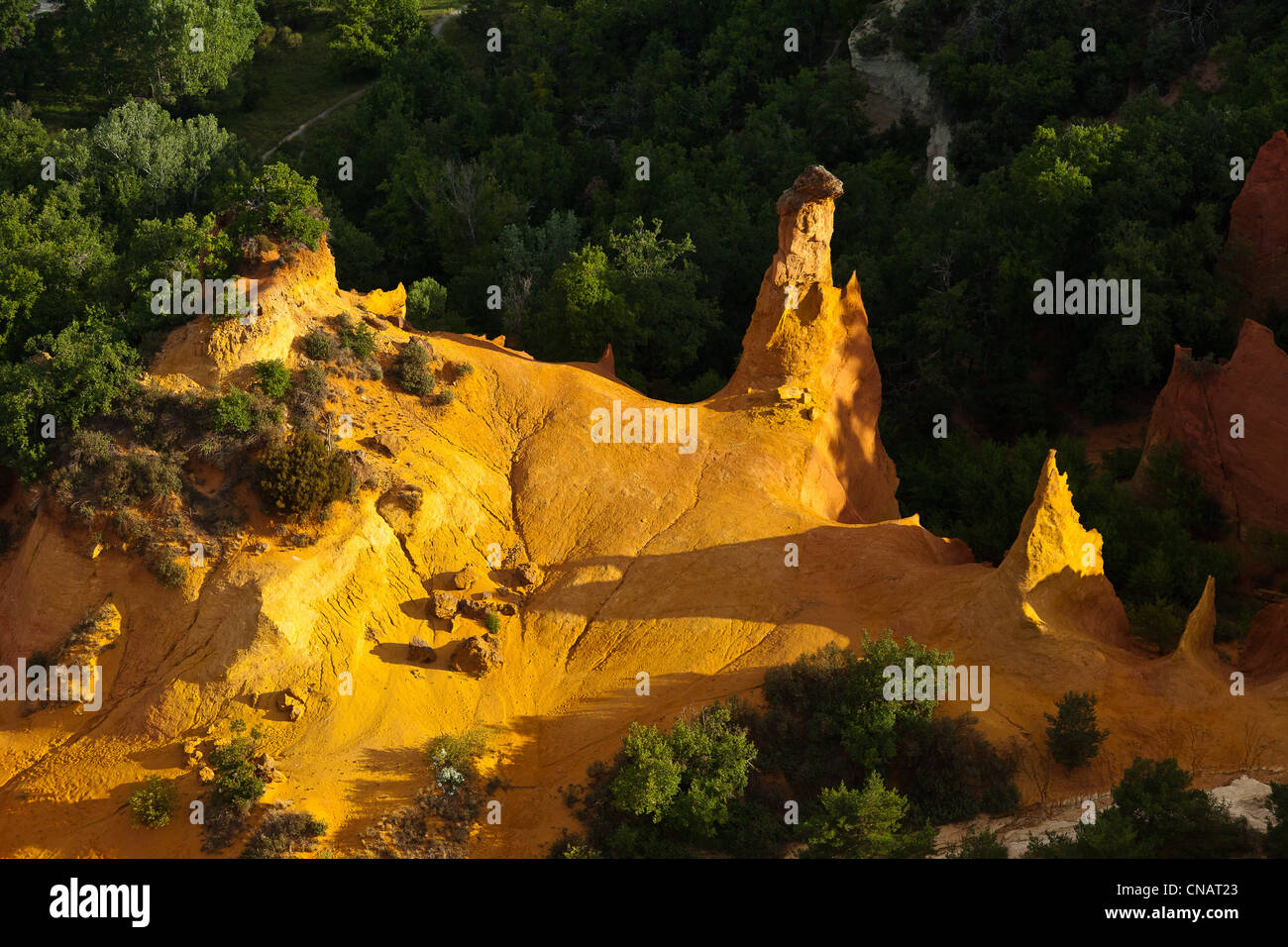 France, Vaucluse, Rustrel, Colorado Provencal, old ocher quarries ...