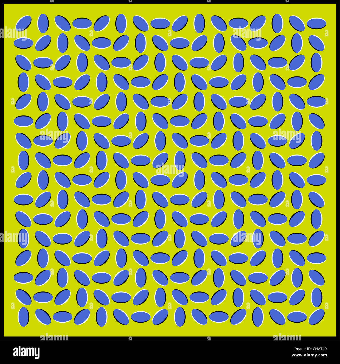 Optical illusion, colorful blocks, different shapes Stock Photo - Alamy